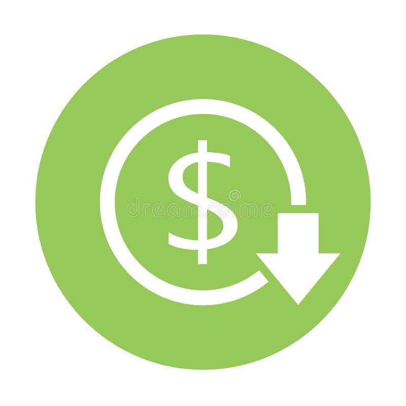 Reduce costs icon stock vector. Illustration of arrow - 124247950 Reduce costs icon stock vector. Illustration of arrow - 124247950