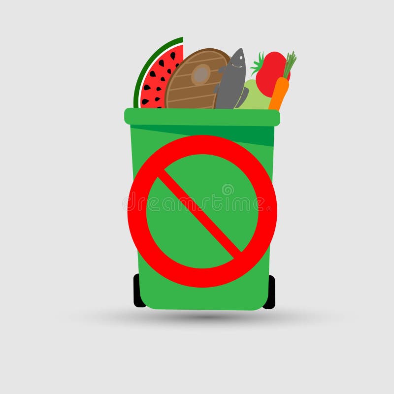 Stop Food Waste Symbol Stock Illustrations – 604 Stop Food Waste Symbol ...