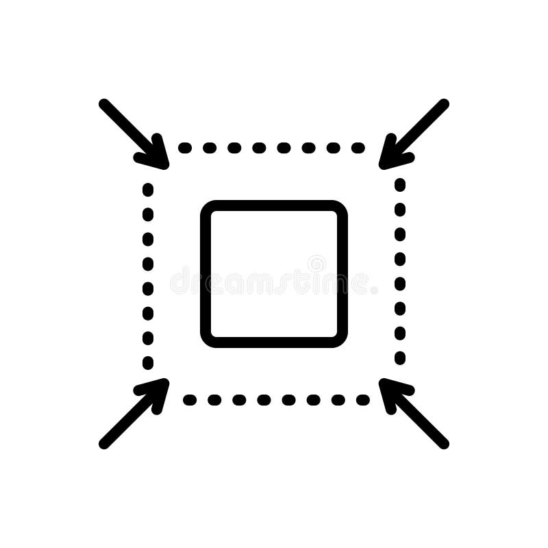 Black Line Icon for Reduce, Detract and Abate Stock Vector ...