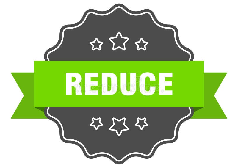 Reduce Sticker. Square Isolated Label Sign. Peeler Stock Vector ...