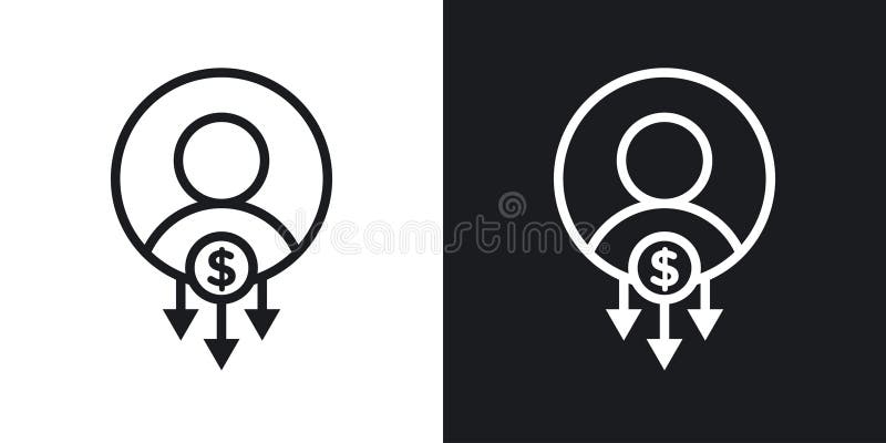 Reduce Labor Costs Icon Set. Low Labour Wage in a Black Filled and ... Reduce Labor Costs Icon Set. Low Labour Wage in a Black Filled and ...