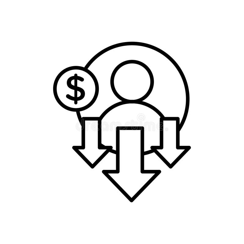 Reduce labor costs icon stock vector. Illustration of employee - 330821420