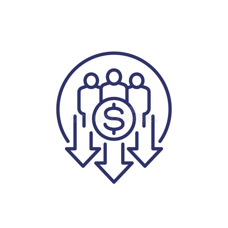 Reduce Labor Costs Line Icon with Workers Stock Vector - Illustration ... Reduce Labor Costs Line Icon with Workers Stock Vector - Illustration ...