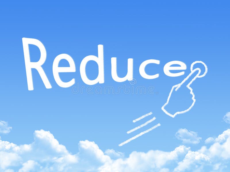 Reduce message cloud shape stock illustration. Illustration of icon ...