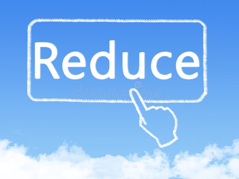 Reduce message cloud shape stock illustration. Illustration of symbol ...