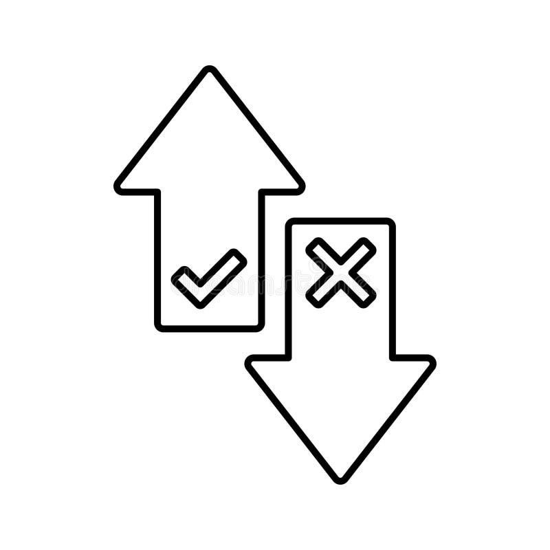 Reduce Mistake, Solution Icon. Line, Outline Symbol Stock Vector ...