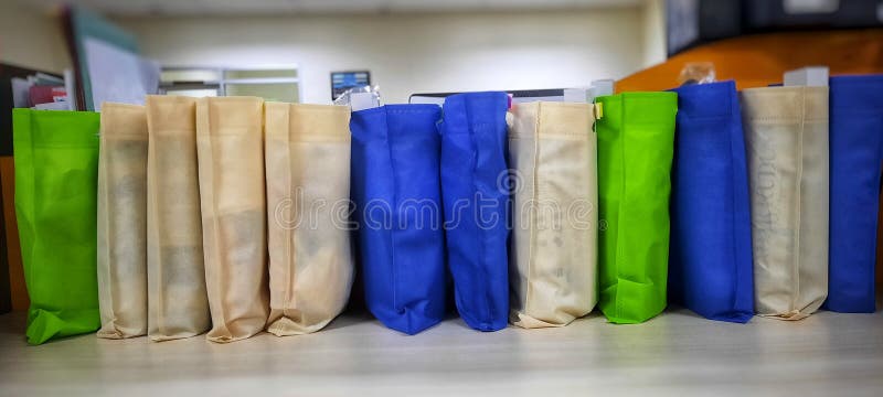 Reduce Plastic Waste by Using Recycled Bags Stock Image - Image of ...