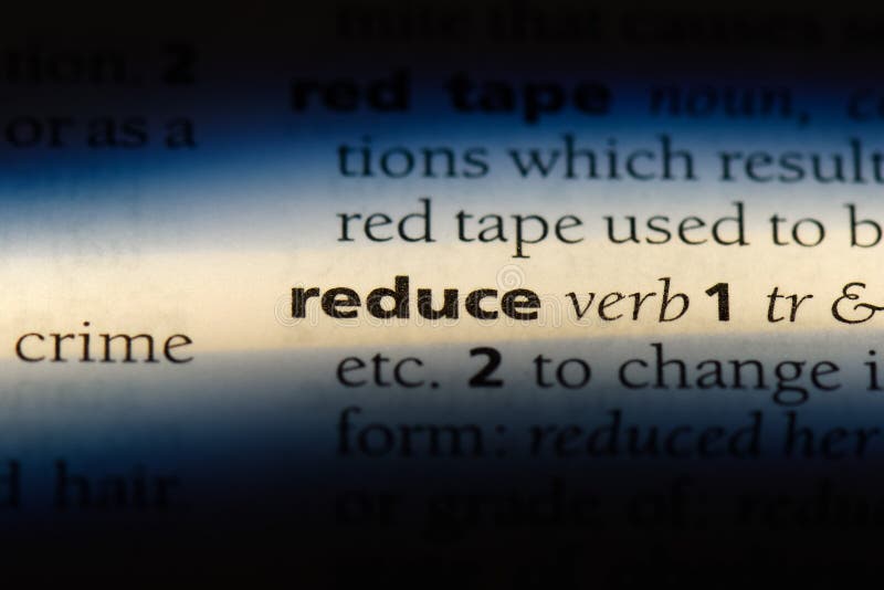 Reduce stock photo. Image of paper, book, concept, info - 126613174
