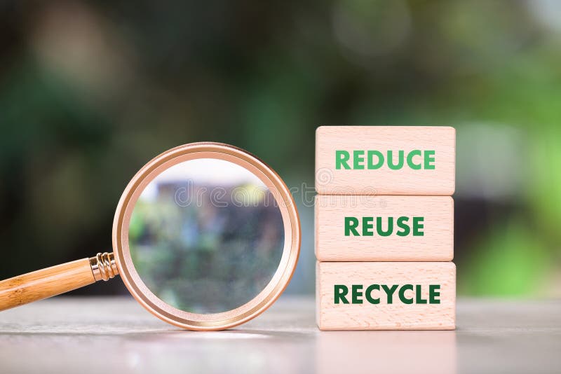 Reduce, Reuse, and Recycle Analysis Stock Photo - Image of priority ...