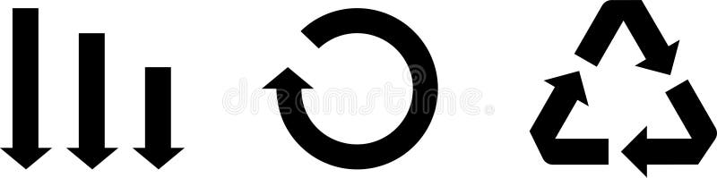 REDUCE, REUSE and RECYCLE Icons As Concept of Minimization ...