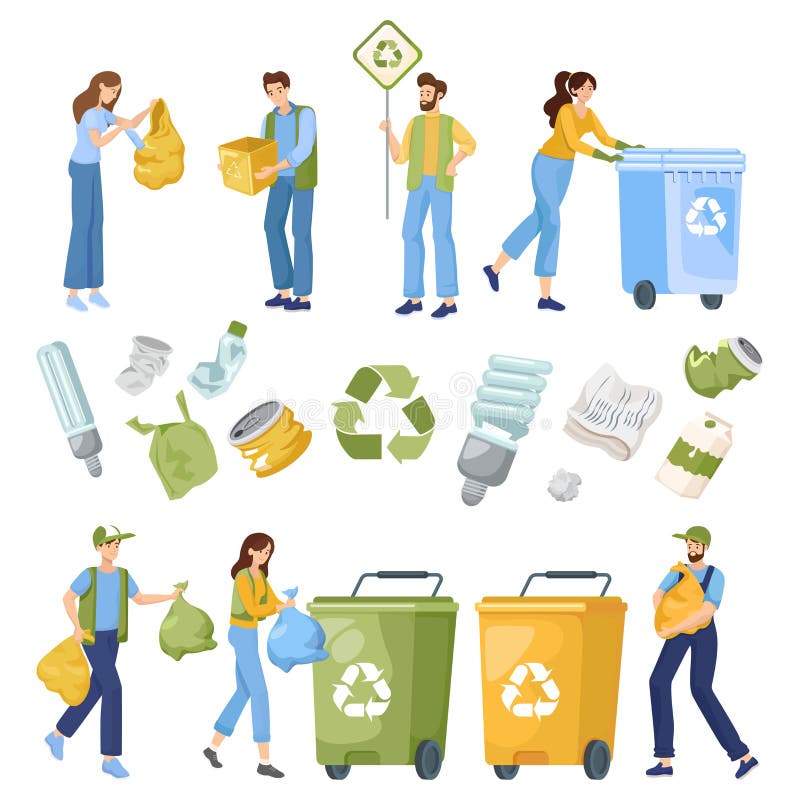 Reduce, Reuse, and Recycle Objects. People Put Waste in Containers ... Reduce, Reuse, and Recycle Objects. People Put Waste in Containers ...