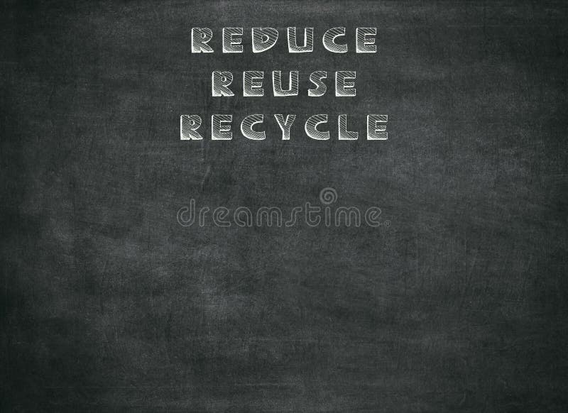Reduce Reuse Recycle Text. Recycling Arrows Stock Image - Illustration ...
