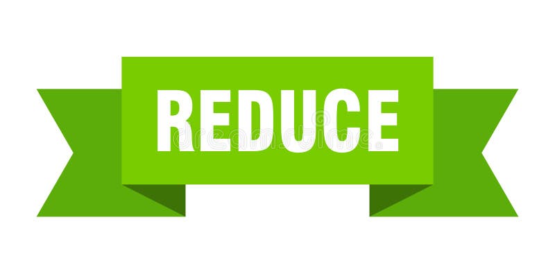 Reduce Ribbon. Reduce Isolated Band Sign Stock Vector - Illustration of ...