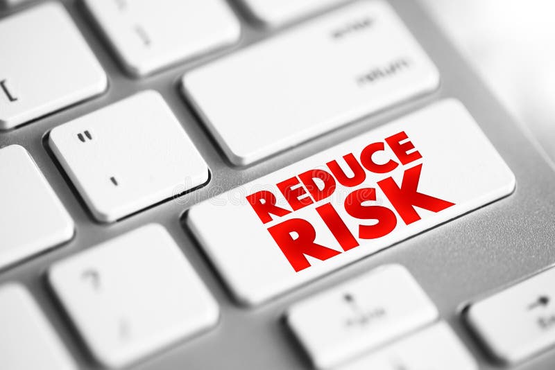 Reduce Risk Text on Card, Concept Background Stock Photo - Image of ...