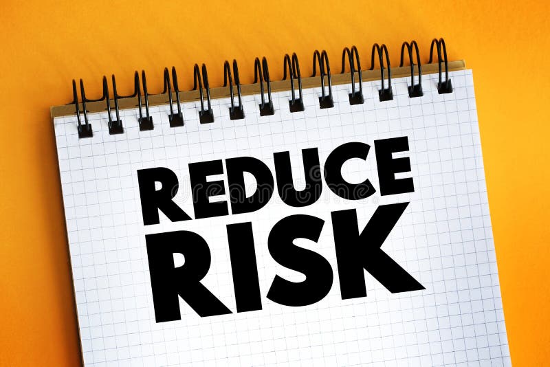Reduce Risk Text on Notepad, Concept Background Stock Photo - Image of ...