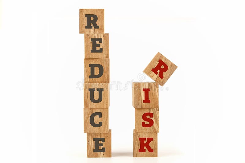 Reduce Risk Word Written on Cube Shape. Stock Photo - Image of issue ...
