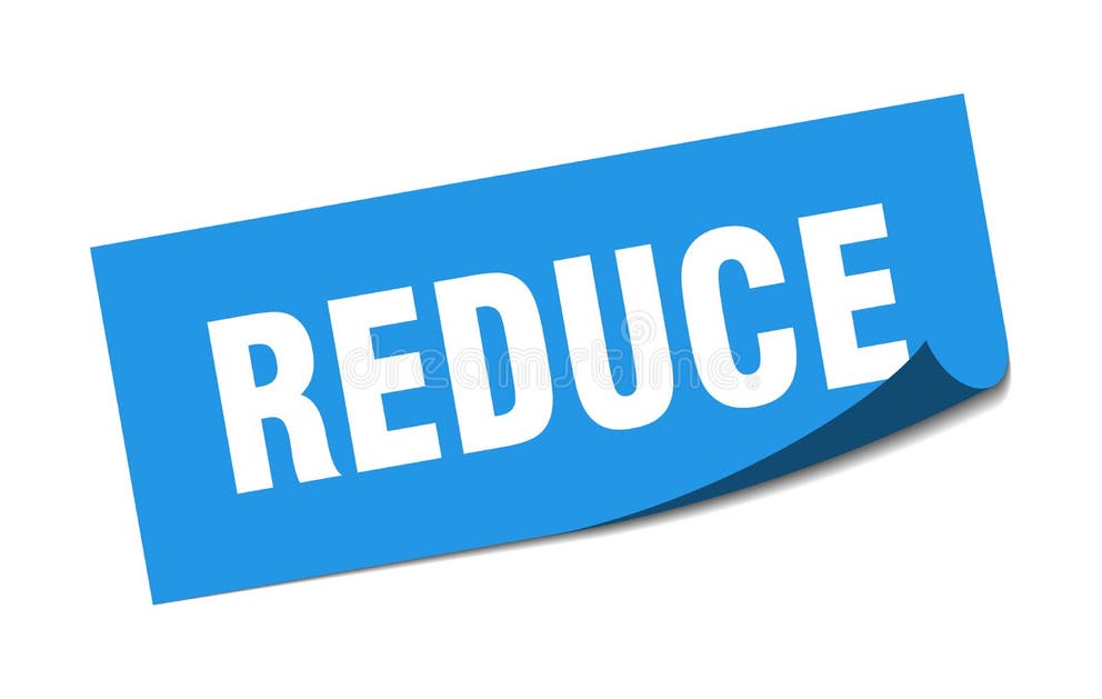 Reduce Sticker. Reduce Square Isolated Sign Stock Vector - Illustration ...