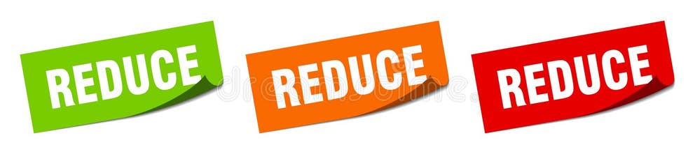 Reduce Sticker. Reduce Square Isolated Sign Stock Vector - Illustration ...