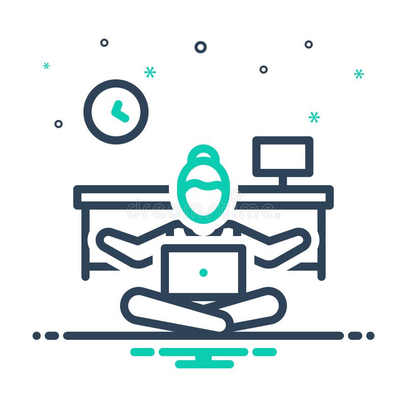 Mix Ix Icon for Reduce Stress, Decompress and Mind Stock Vector ...