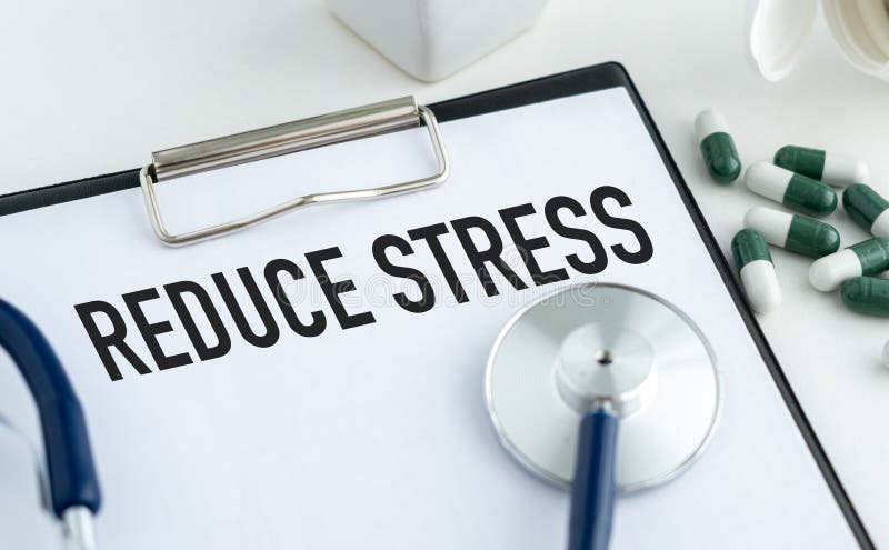 Stress Text with Arrows, Health Concept for Presentations and Reports ...