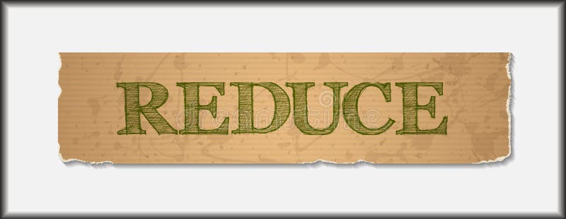 Recycled Paper with Eco Sign Stock Illustration - Illustration of paper ...