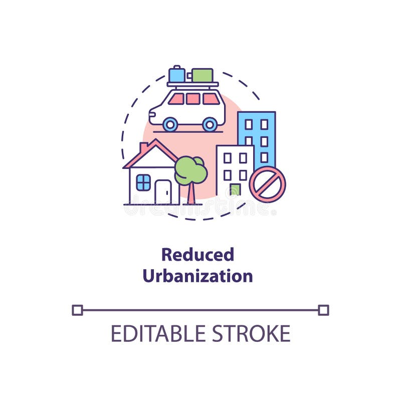 Urbanization Icon. Urban Sprawl, Environmental and Ecology Issue Simple ...