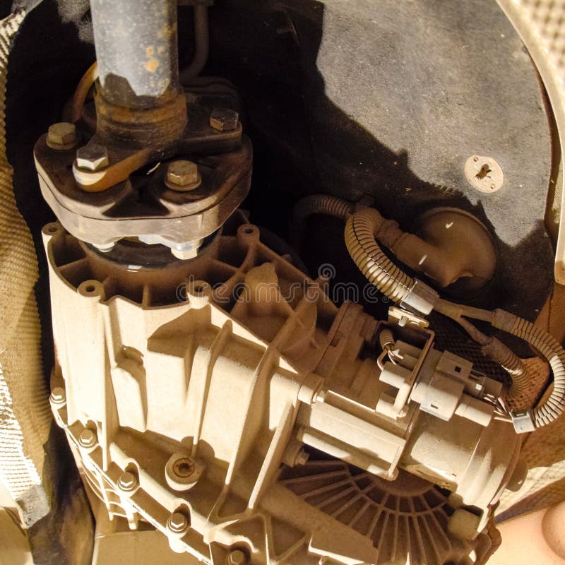 Reducer of Torque Transmission To Rear Axle of the Car. Car Service ...