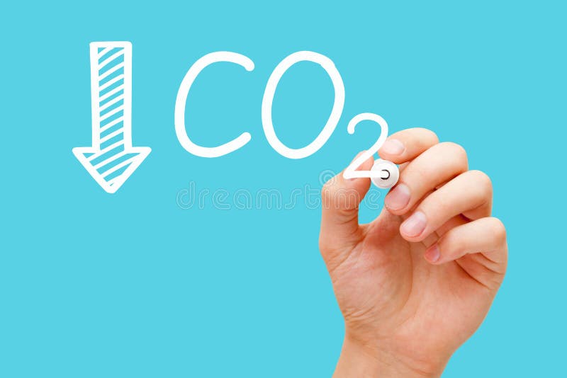 Reducing Carbon Dioxide CO2 Emissions Concept Stock Image - Image of ...