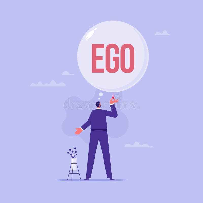 Reducing Ego or Cultivating Humility Concept Stock Vector ...