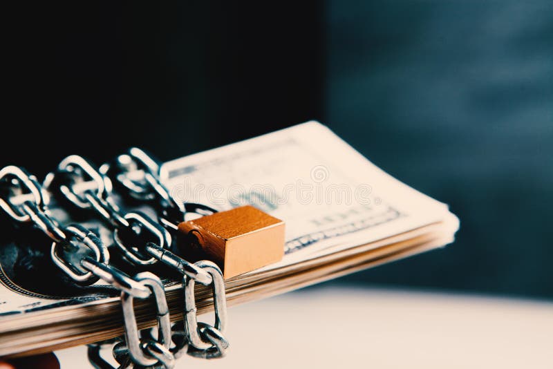 Reducing the Waste of Money. Financial Ban Stock Image - Image of pack ...