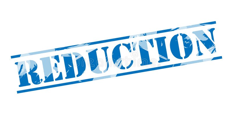 Reduction blue stamp stock illustration. Illustration of watermark ...