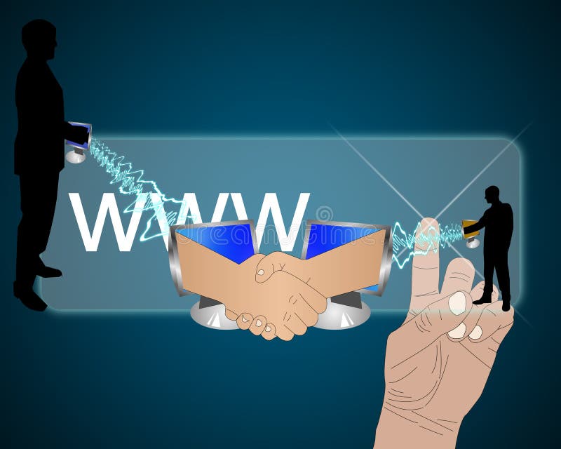 Reduction of the distance stock illustration. Illustration of greeting ...