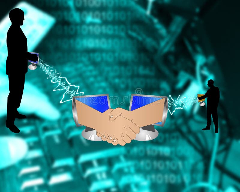 Reduction of the distance stock illustration. Illustration of phone ...