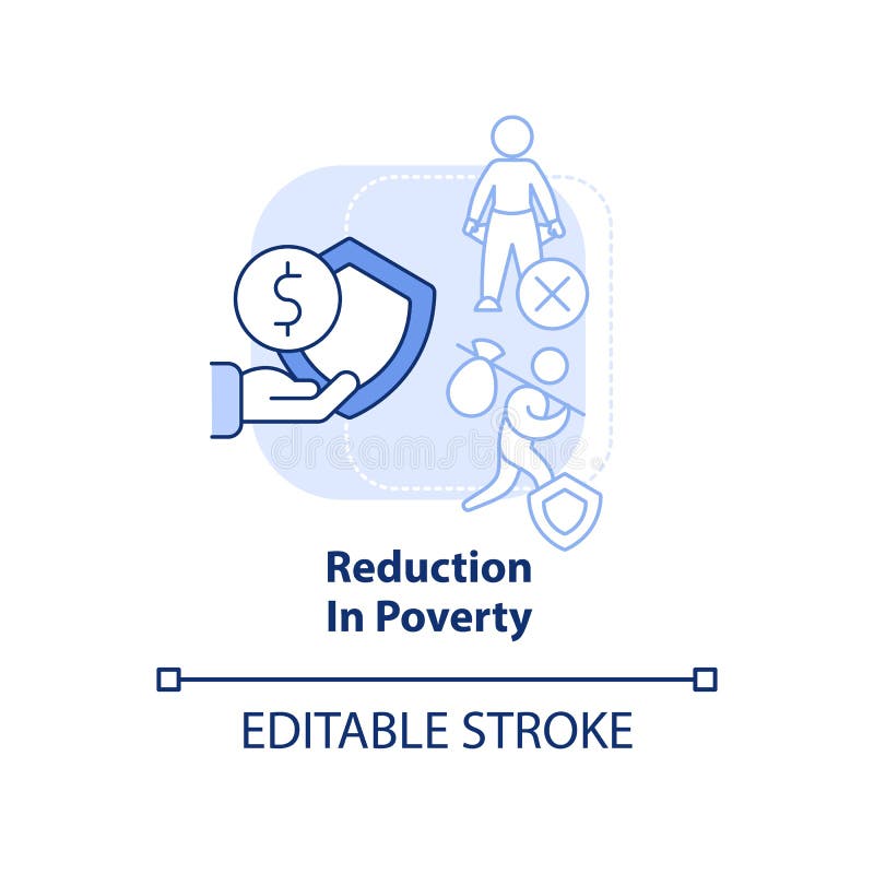 Reduction in Poverty Light Blue Concept Icon Stock Vector ... Reduction in Poverty Light Blue Concept Icon Stock Vector ...
