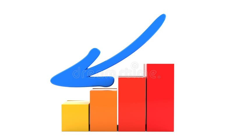 Reduction Symbol of Background, 3d Stock Illustration - Illustration of ...