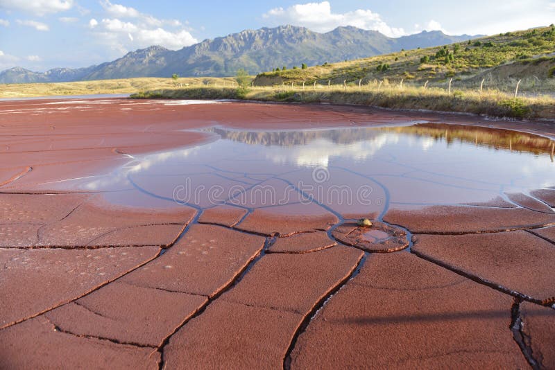 Decrease in Water, Increase in Temperatures and Droughts Stock Image ...