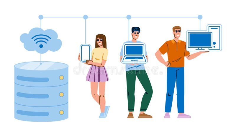 Redundancy Server Architecture Vector Stock Vector Illustration Of Sandboxing Hypervisor