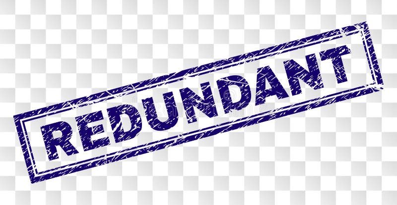 Grunge REDUNDANT Rectangle Stamp Stock Vector - Illustration of blue ...