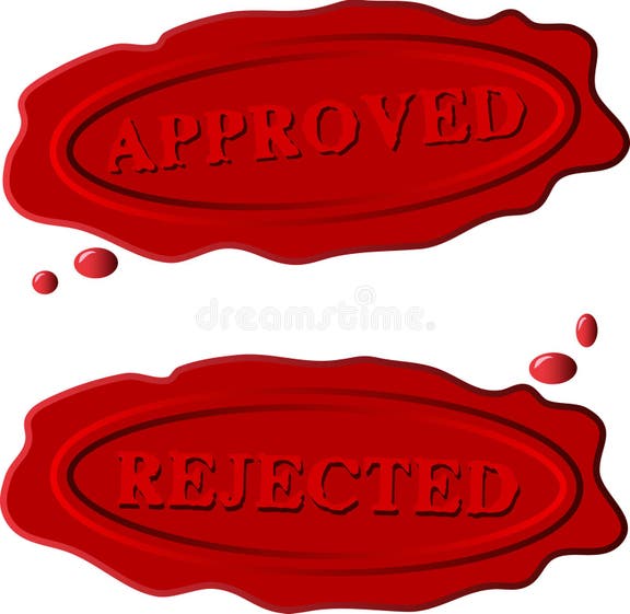 Redwaxreject stock vector. Illustration of negative, manuscript - 3957375