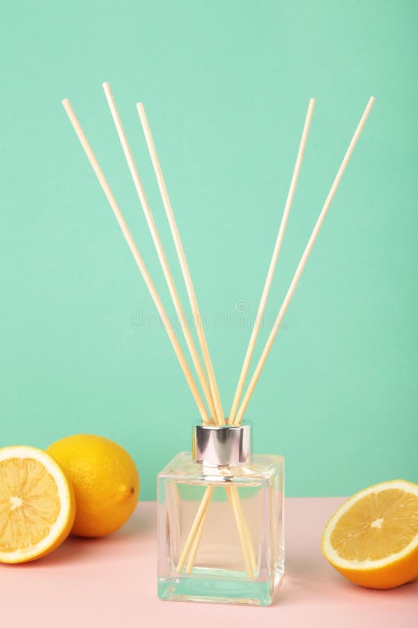 Reed Diffuser Lemons Mint Background Stock Photos - Free & Royalty-Free ...
