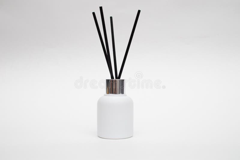 Reed Diffusers on White Background Stock Image - Image of bottle, decor ...