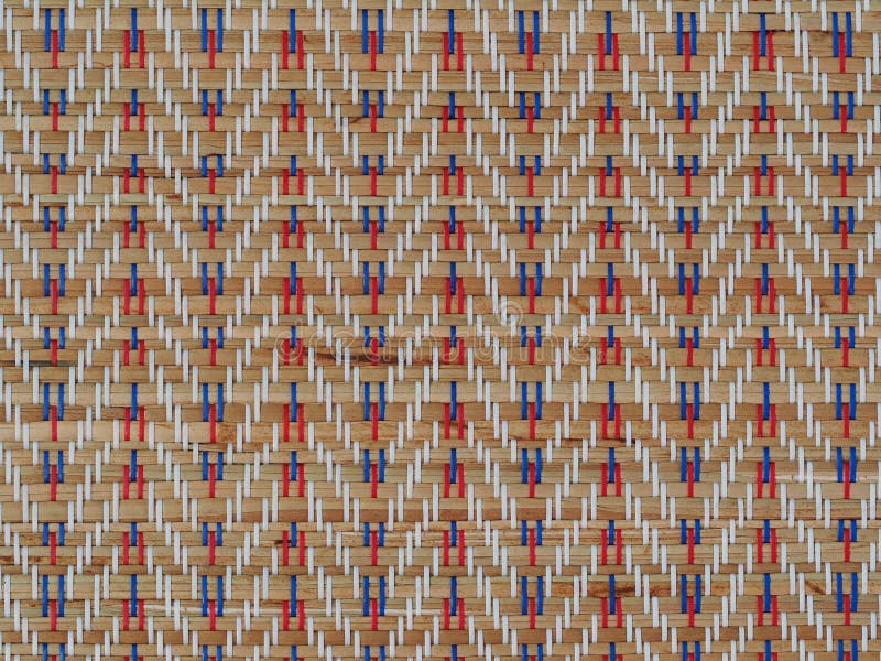 Reed Mat Texture, Handicraft of Thai Stock Photo - Image of backdrop ...