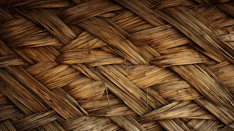 Reed Texture. Wicker Thatch Rustic Roof. Dry Thin Reed Stock ...