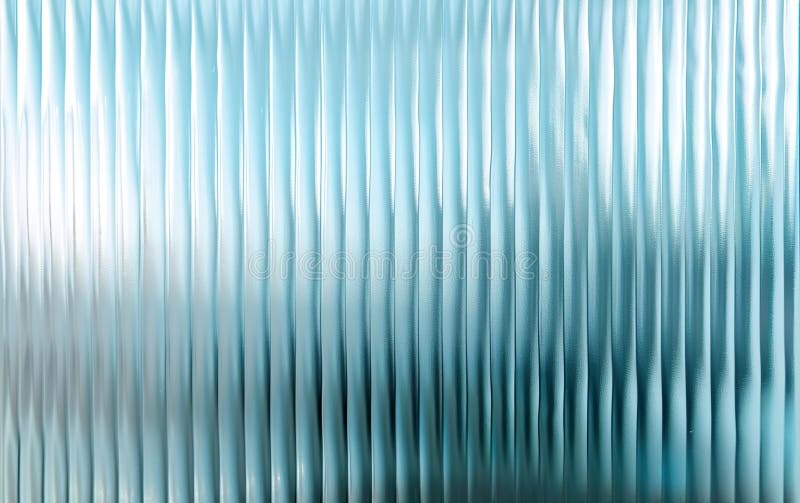 Reeded Glass Visual Effect Texture. Abstract Blue Background with ...