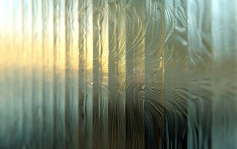 Reeded Glass Visual Effect Texture with Light. Abstract Background ...