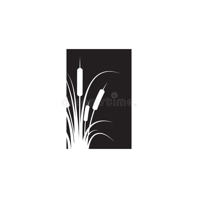 Reeds Icon Vector Design Template Stock Vector - Illustration of plant ...