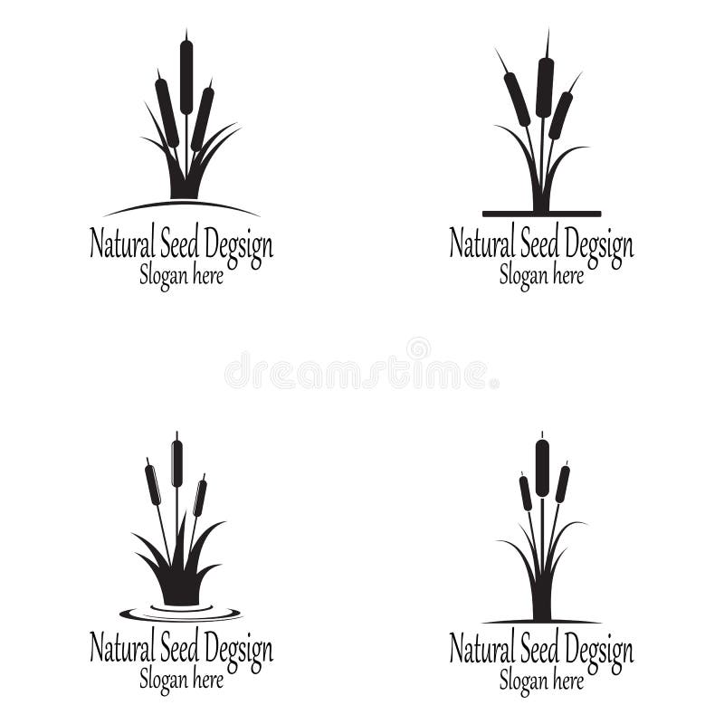 Reeds Icon Vector Design Template and Symbol Stock Vector ...