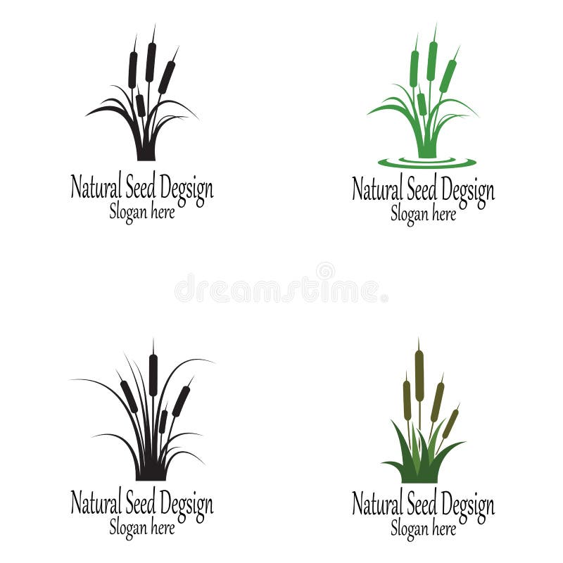 Reeds Icon Vector Design Template and Symbol Stock Vector ...