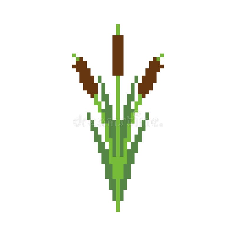 Pixel Seaweed for Games Icons Vector Set Stock Vector - Illustration of ...