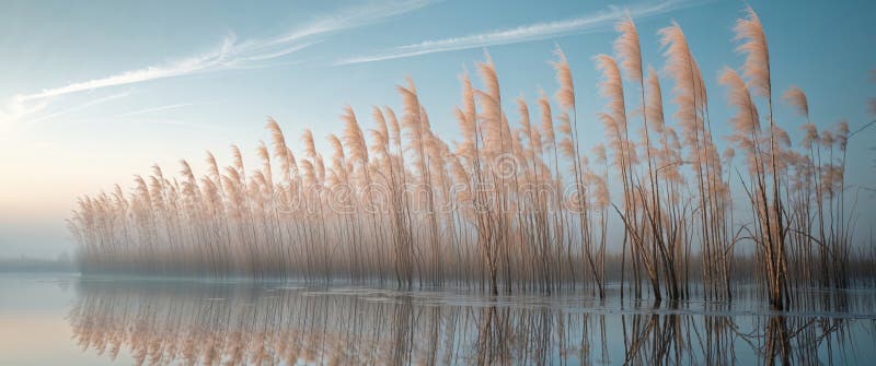 Reeds Tall Graceful Calm Waters Stock Photos - Free & Royalty-Free ...